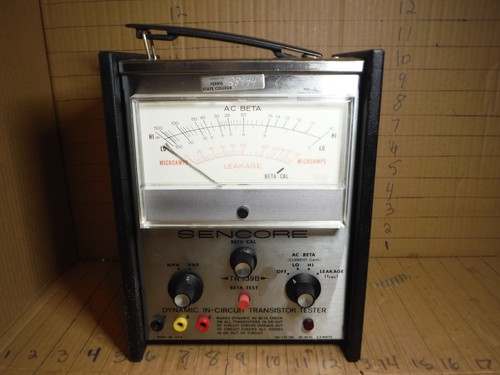 vintage sencore tr 139b dynamic In circuit transistor tester | eBay