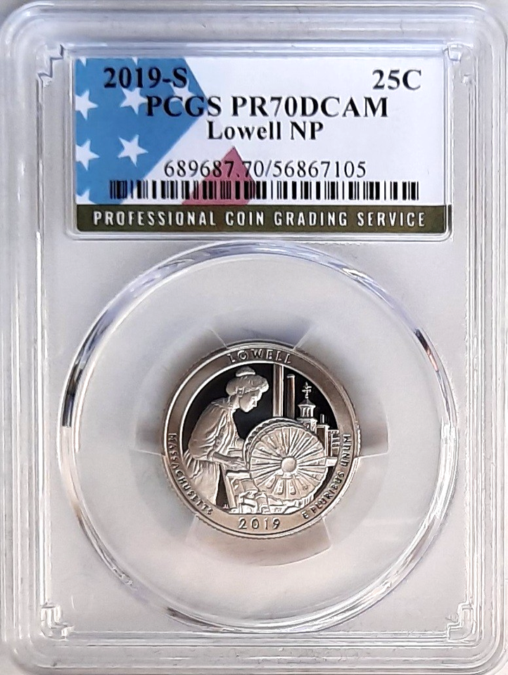 2019-S ATB Clad National Park Quarters Set PCGS PR70 DCAM- Five (05 ...