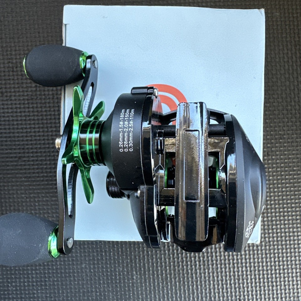 NEW Balus Baitcaster Carbonlite BR BS2000 Green Obalus Reel. B4 | eBay