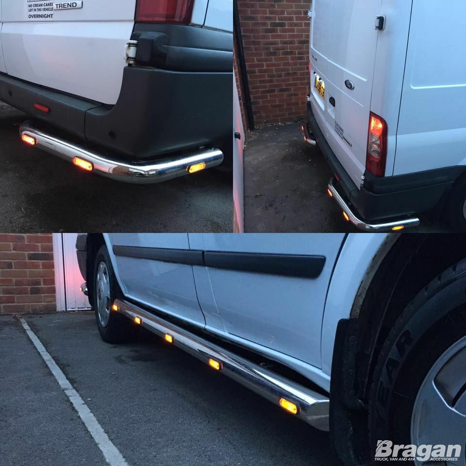Side Bars For Ford Transit MK7 SWB 2007-2014 Polished Stainless Tube ...