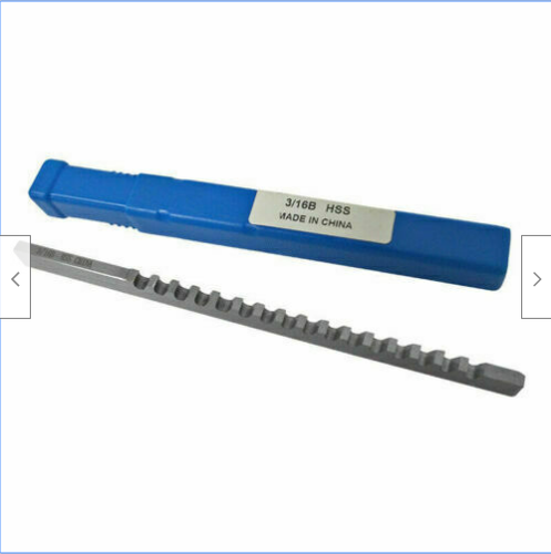 3/16 B Push-Type HSS Keyway Broach Inch Size with Shim Broaching Cutter ...