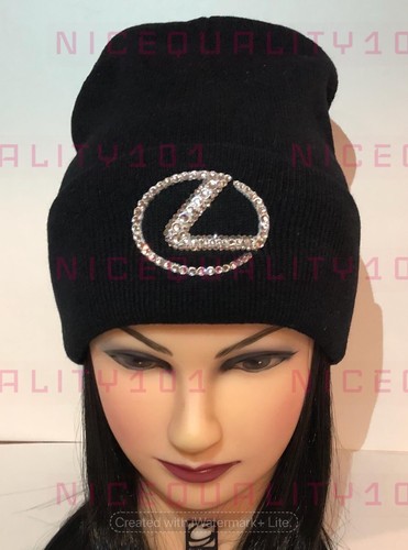 Lexus Bling 3D Logo Beanie Folded Hat Made With Swarovski Crystals ...