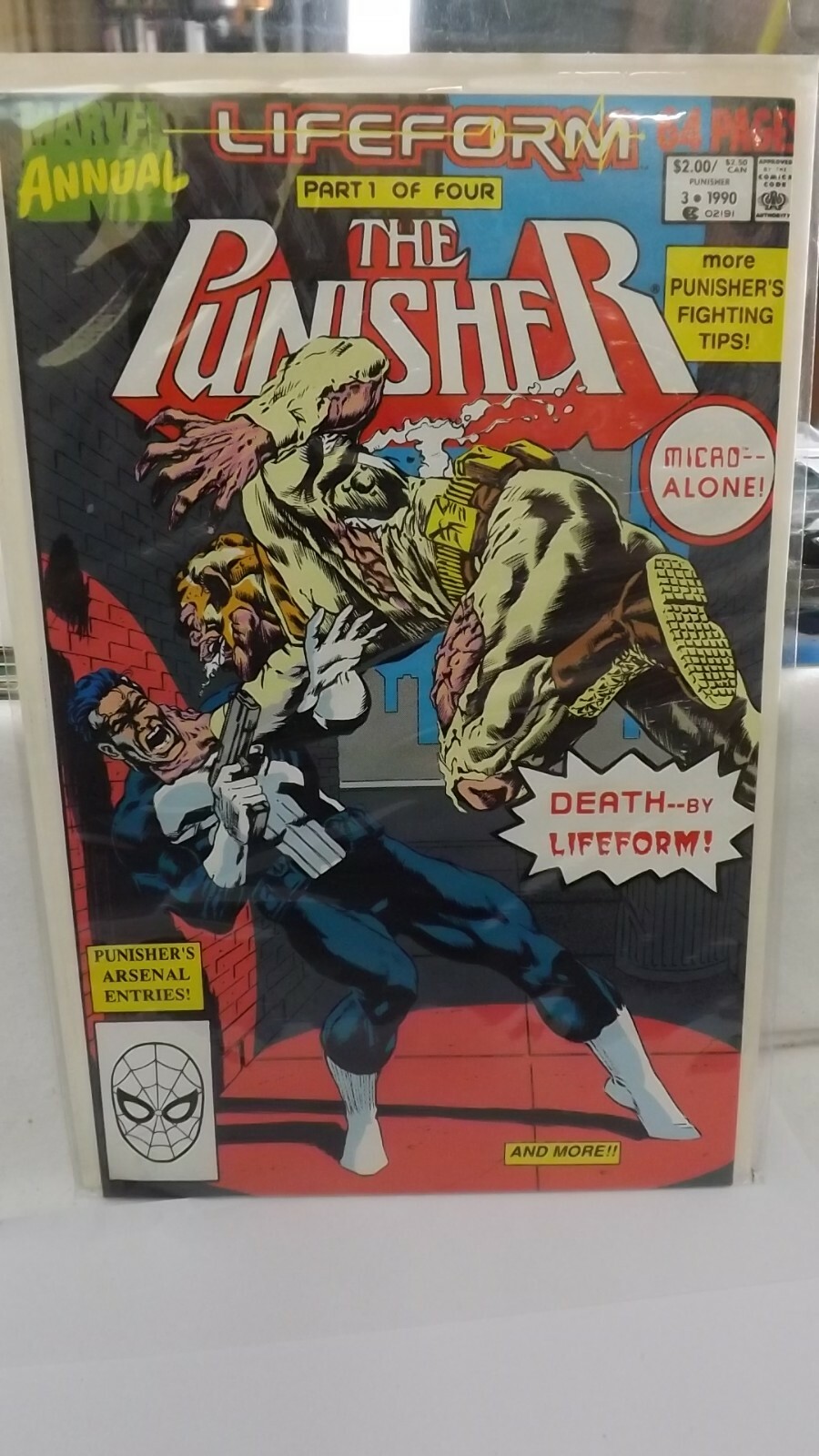 Marvel Annual Comics Lifeform The Punisher Part 1 of Four 1990 | eBay