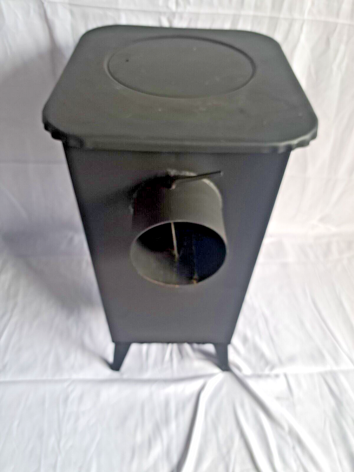 LOG WOOD BURNER STOVE MULTIFUEL GARAGE SHED WORKSHOP HEATER 7 CHAMOTTE ...