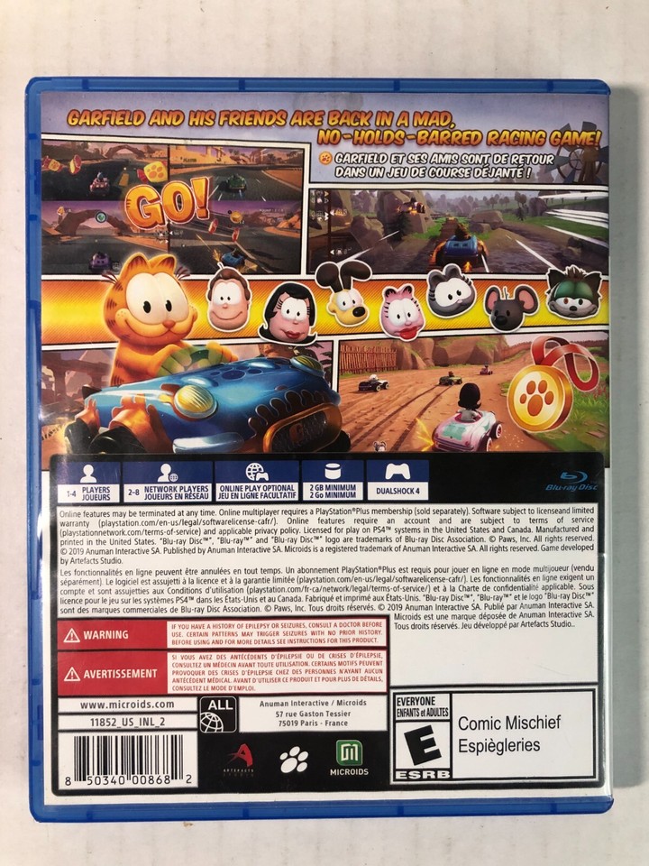 Garfield Kart: Furious Racing - Sony PlayStation 4 Fast Shipping ...