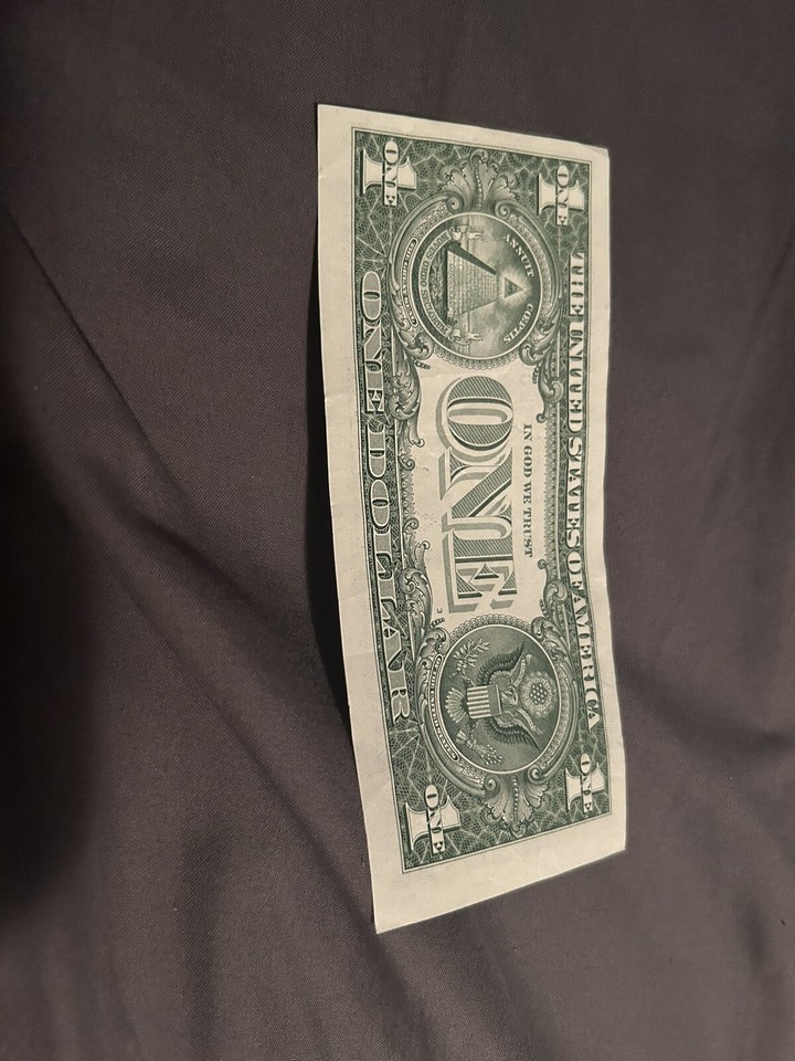 2021 $1 One Dollar Bill Miscue Misaligned Off Center Circulated | eBay