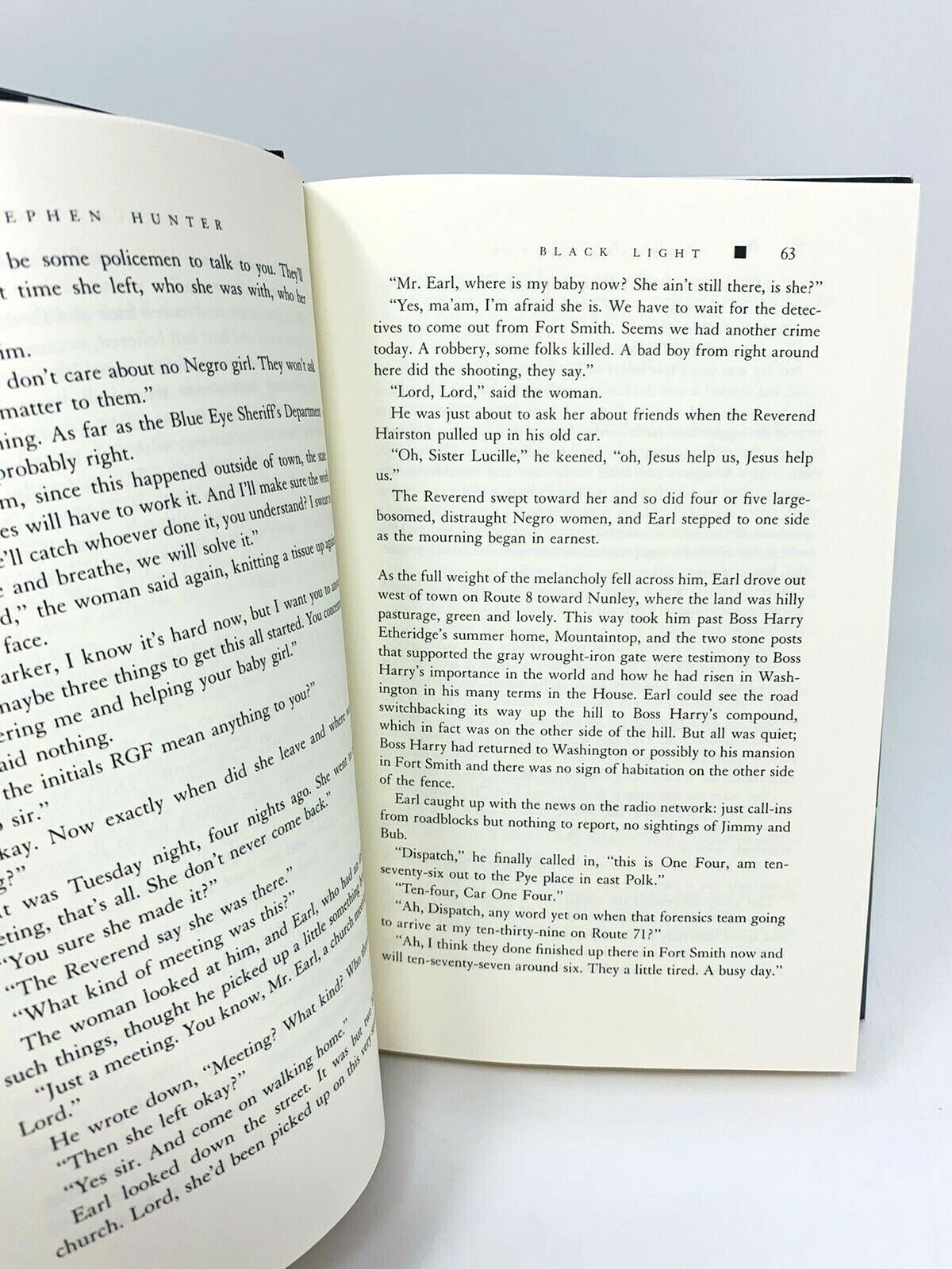 Black Light - First Edition Signed by Stephen Hunter Hardcover Dust ...