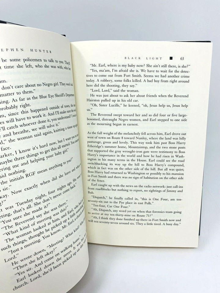 Black Light - First Edition Signed by Stephen Hunter Hardcover Dust ...