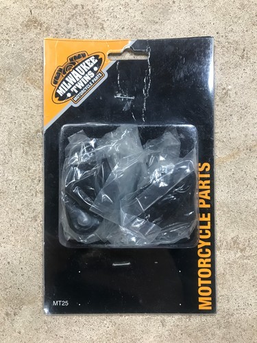 Milwaukee Twins Harley Davidson Black Two-Piece Riser Clamp Set 163-336 ...