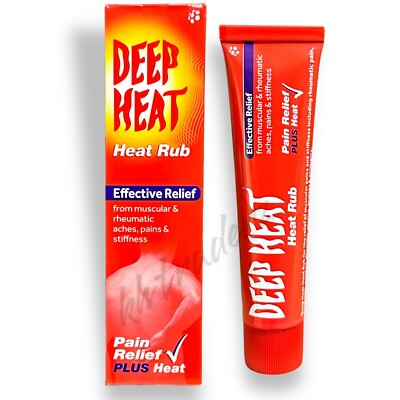 DEEP HEAT RUB CREAM RELIEF FROM MUSCULAR ACHES PAINS & STIFFNESS DEEP ...