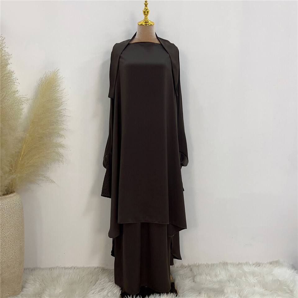 Khimar Hijab Overhead Burqa Caftan Abaya Muslim Women Prayer Set ...