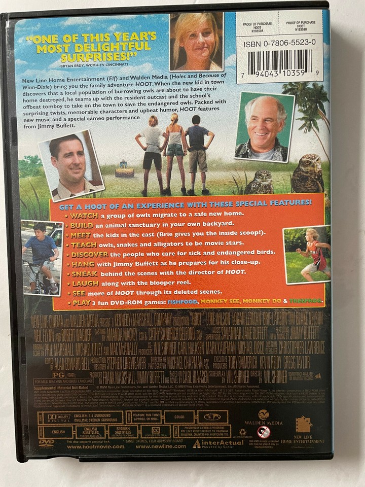 HOOT Widescreen DVD (2006) | eBay