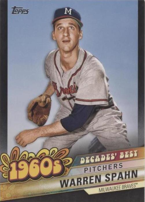 2020 Topps - Decades Best Series 2 Pitchers Warren Spahn #DB-16 Black ...
