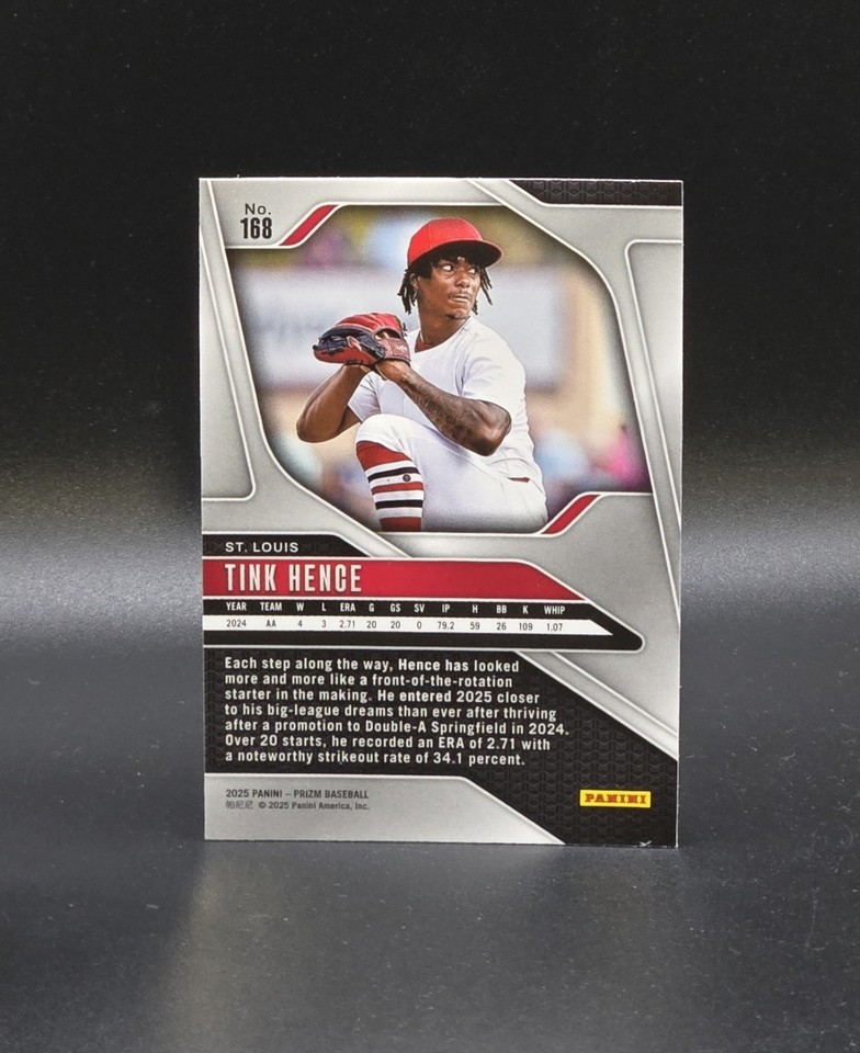 2025 Panini Prizm TINK HENCE Prospect Rookie Card #168 St. Louis ...