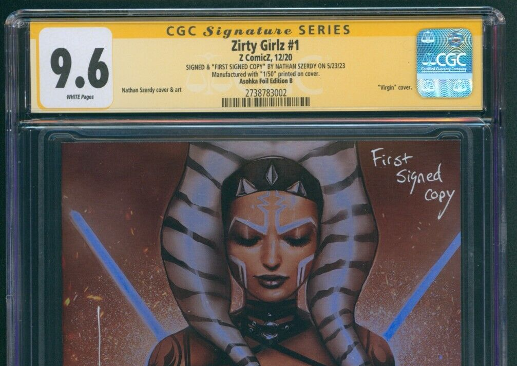 Zirty Girlz #1 CGC 9.6 SS Nathan Szerdy Signature Series Ahsoka Foil ...