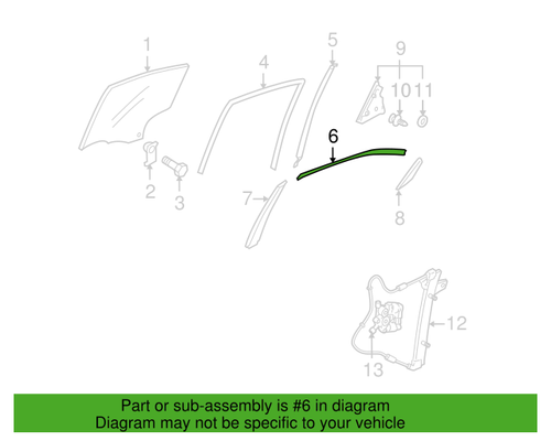 2004-2009 Mazda 3 OEM Upper Molding BN8V-50-8W2 | eBay