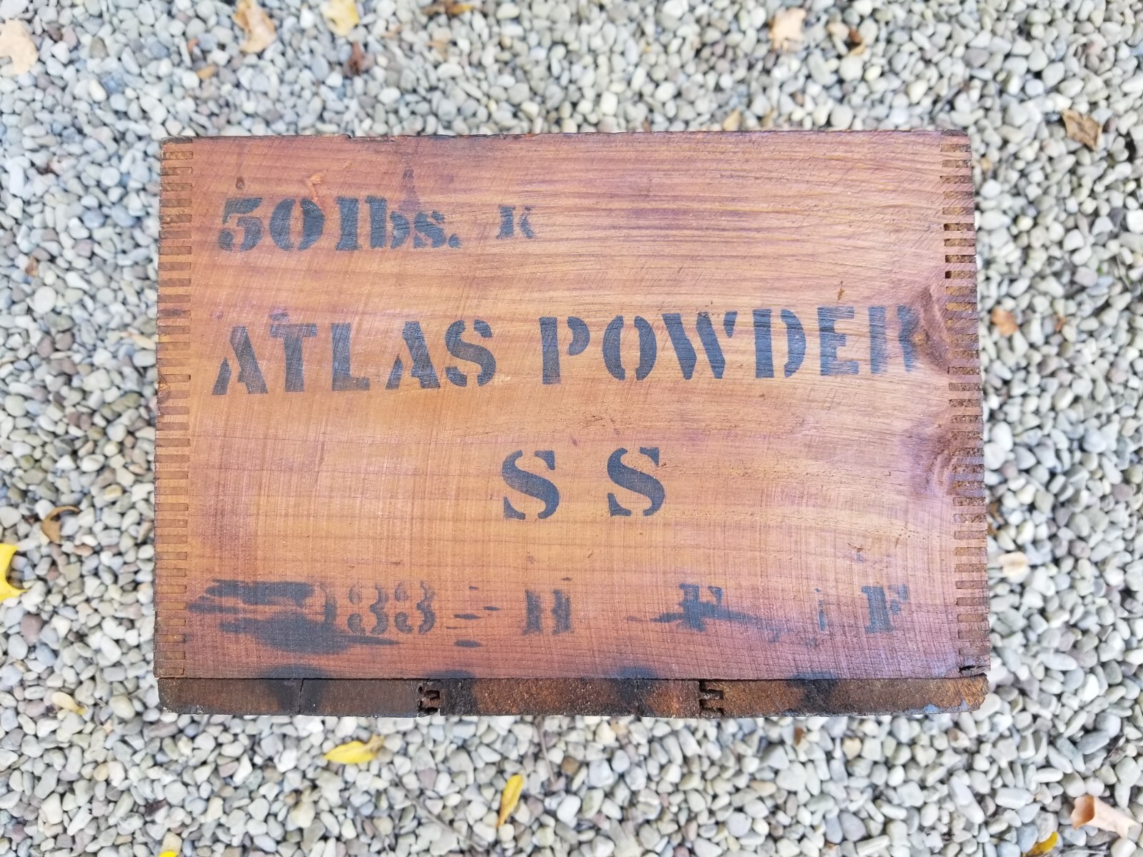 Vintage ATLAS Powder Co. Dynamite High Explosives Wooden Crate Retsof ...