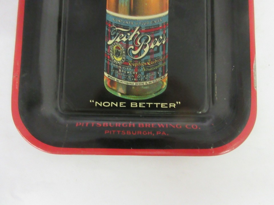 VINTAGE ADVERTISING TECK BEER TIP TRAY PITTSBURGH TAVERN BAR BEER ...