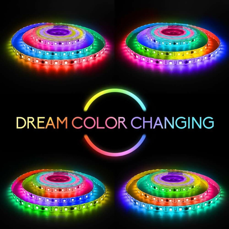 WS2812B 5V 5050 RGB LED Strip 1-5M 30 60 144 150 300 Leds Individual ...