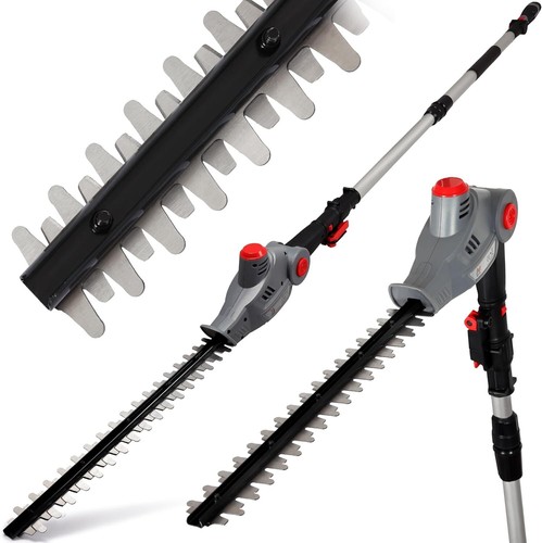 NETTA Electric Cordless 12v Long Reach Pole Hedge Trimmer Bush Cutter ...