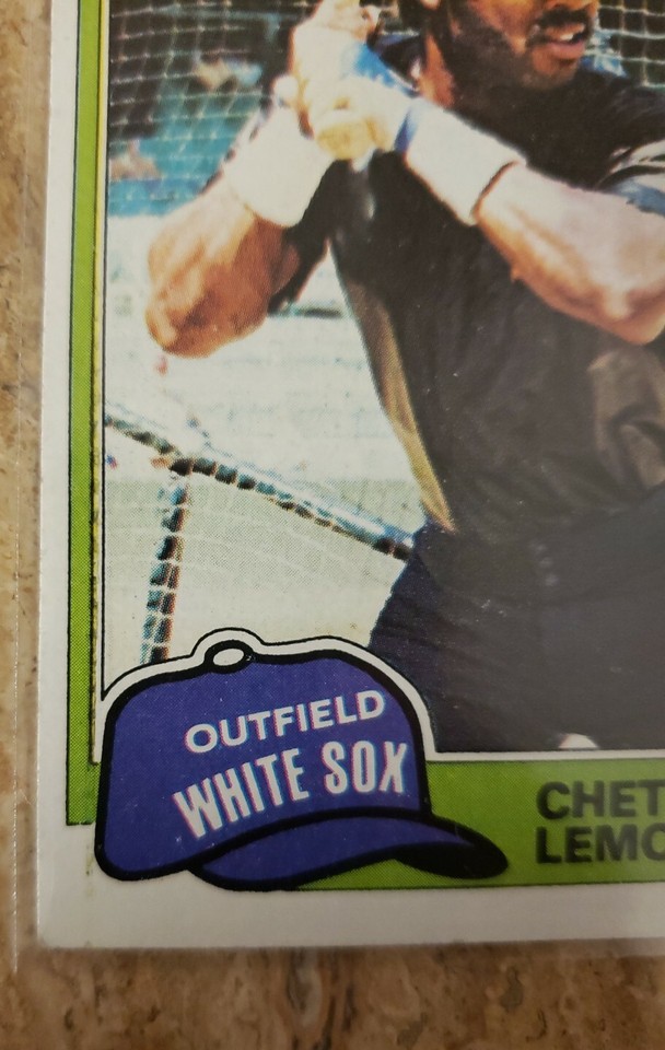 1982 Topps Baseball Chet Lemon Error Card | eBay