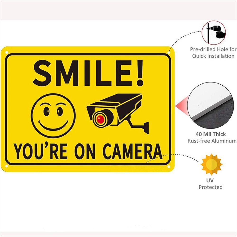 You’re on Camera Sign Security Camera Sign Video Surveillance Signs Car ...