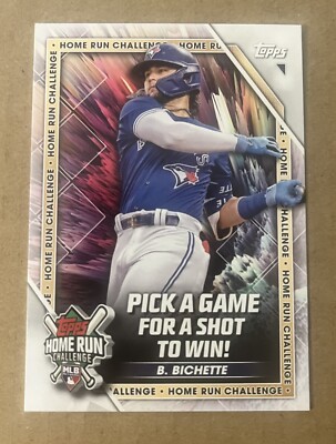 2023 Topps Bo Bichette Pick A Game For A Shot To Win! Home Run ...