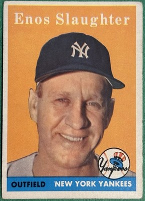 1958 Topps #142 Enos Slaughter | eBay