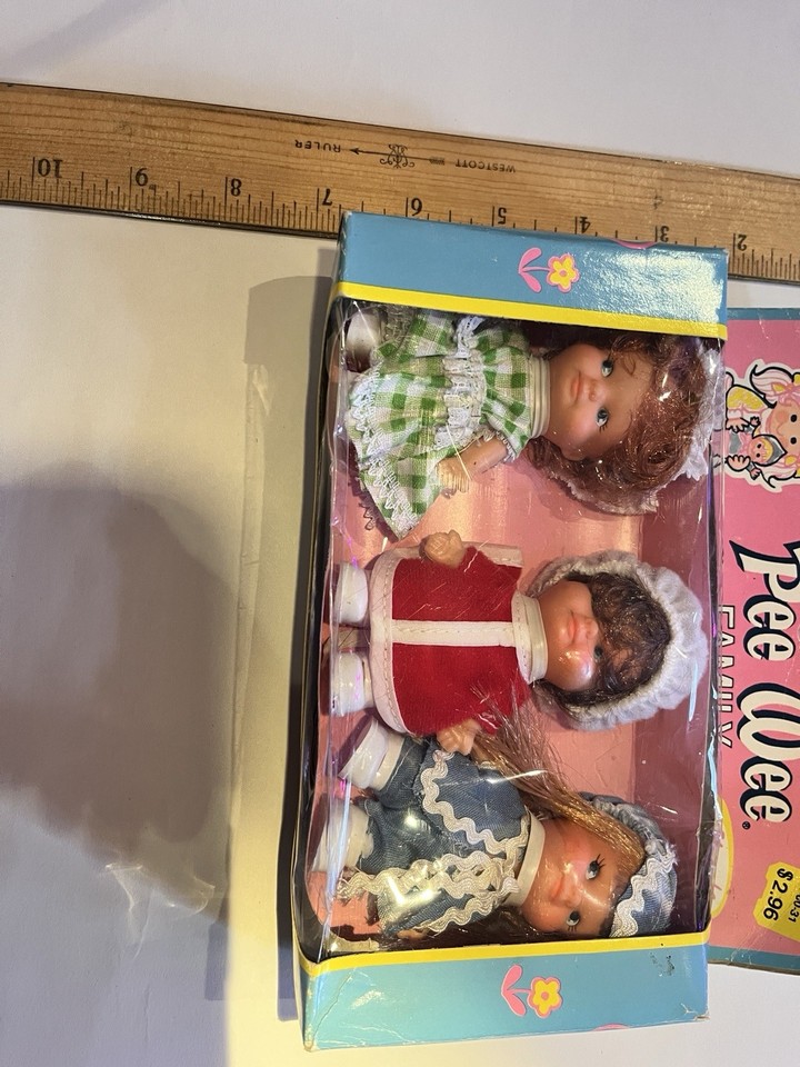 3 Vintage Pee Wee Dress-up Doll s- Uneeda - In original box 3” | eBay