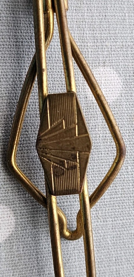 1940’s Vintage Mix Of Men’s Tie Clips and A Belt Loop Watch Fob and ...
