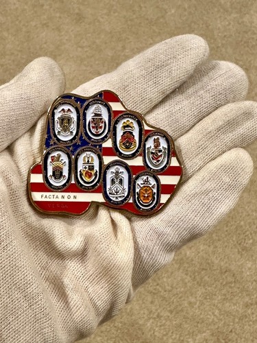 Destroyer Squadron 22 CPOA Mess Challenge Coin Navy Chief DESRON USN ...