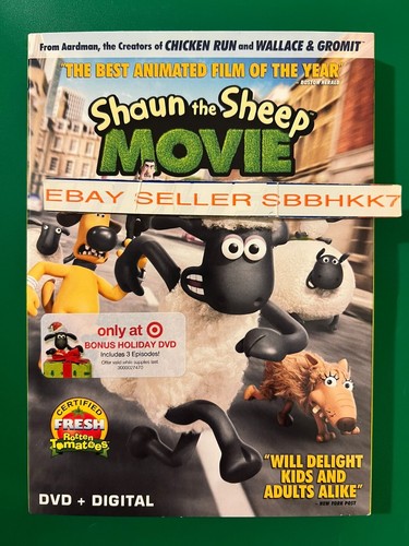 Shaun the Sheep Movie DVD & Slipcover Target Edition Bonus Disc New ...