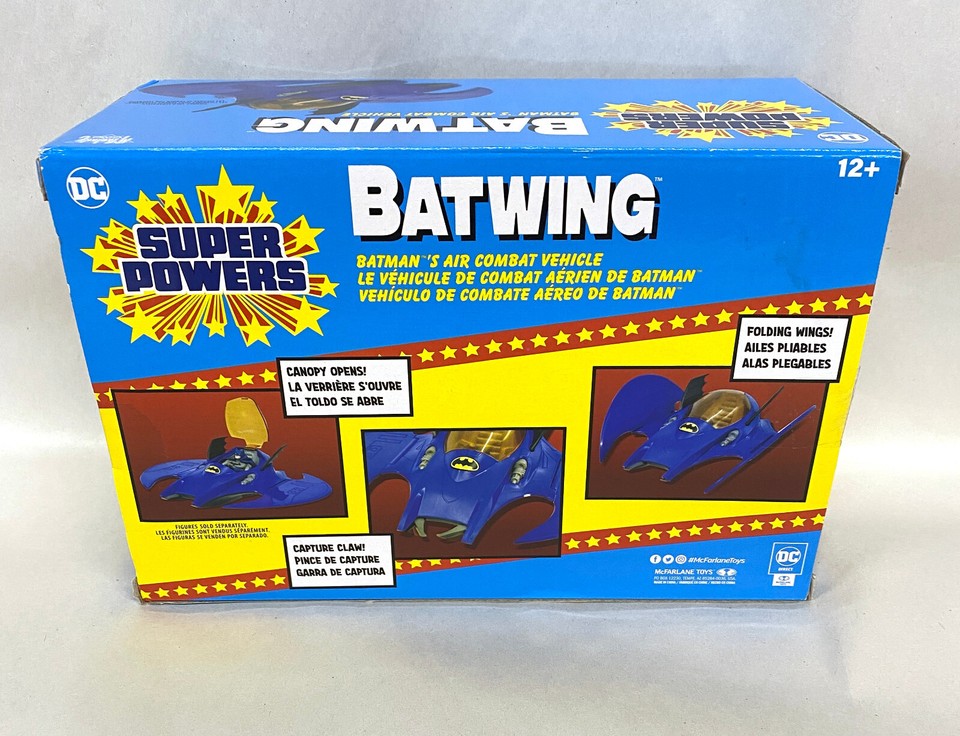 McFarlane Super Powers - Batman Lot - 4x Figure, Batmobile & Batwing ...