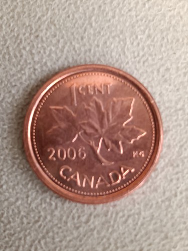CANADA 2006 CANADIAN QUEEN II RARE MAGNETIC RCM LOGO NO P PENNY 1 CENT ...