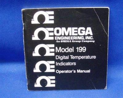 Omega Eng. Model 199 Temp Indicators Operator's Manual | eBay