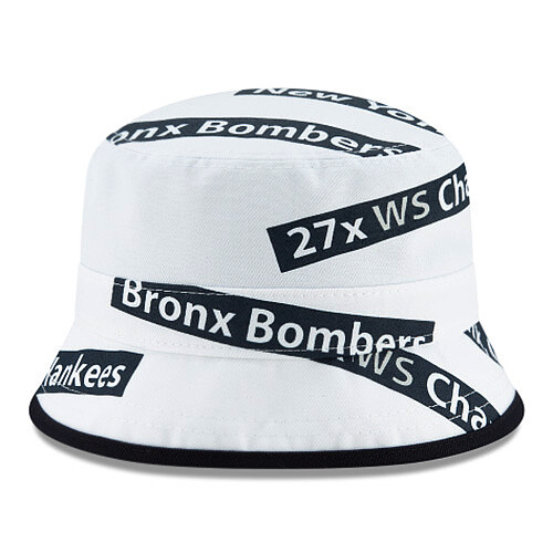 New Era New York Yankees White Bucket Hat MLB 27X World Series Champ ...