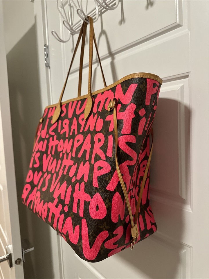 Louis Vuitton x Stephen Sprouse Monogram Fuchsia Graffiti Neverfull GM ...