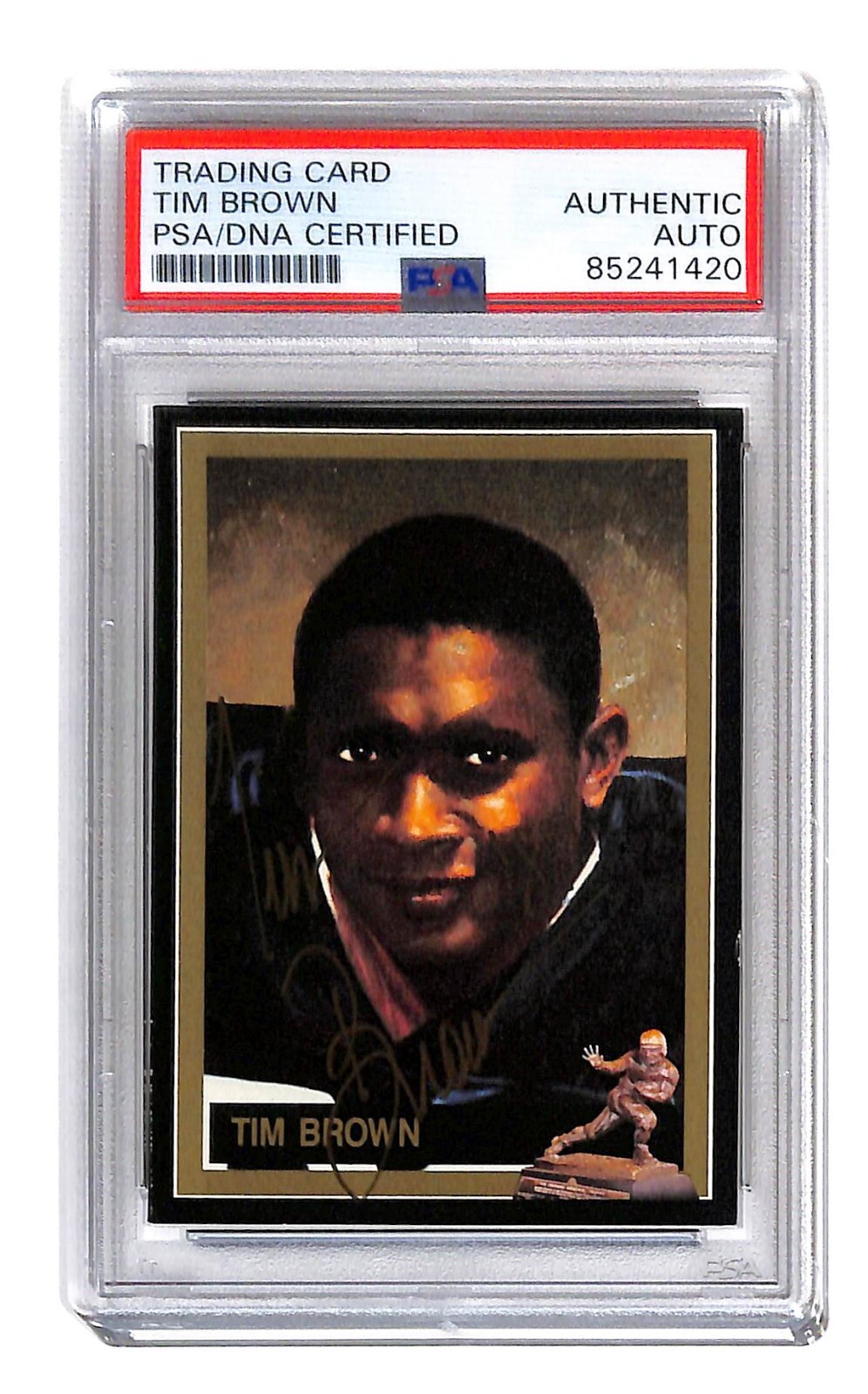 Tim Brown Autographed Memorabilia | Signed Photo, Jersey, Collectibles ...