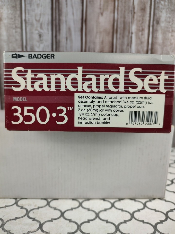 Badger 350 Standard Set Airbrush Kit w/ Propel Can – New in Box | eBay