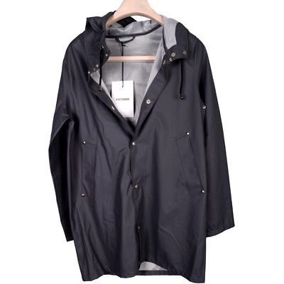 NEW Stutterheim Stockholm Lightweight Raincoat Charcoal Waterproof XXS Free Ship | eBay