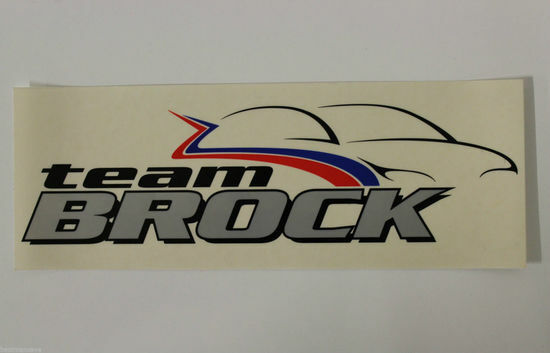 Peter Brock White Team Brock Sticker Decal Holden Genuine Man Cave V8 ...