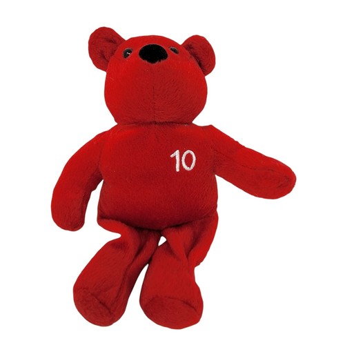 Nutrisystem 10 lbs Weight Loss Goal Workout Bear Plush 8" Red Stuffed ...