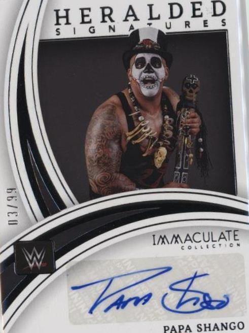 2022 Panini Immaculate Collection WWE - Heralded Signatures Papa Shango ...