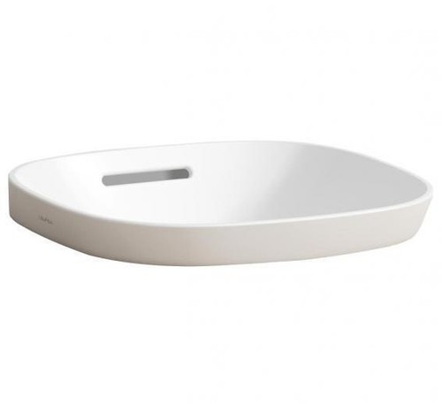 LAUFEN INO Semi Inset Basin With Overflow 350mm Square No Taphole White ...