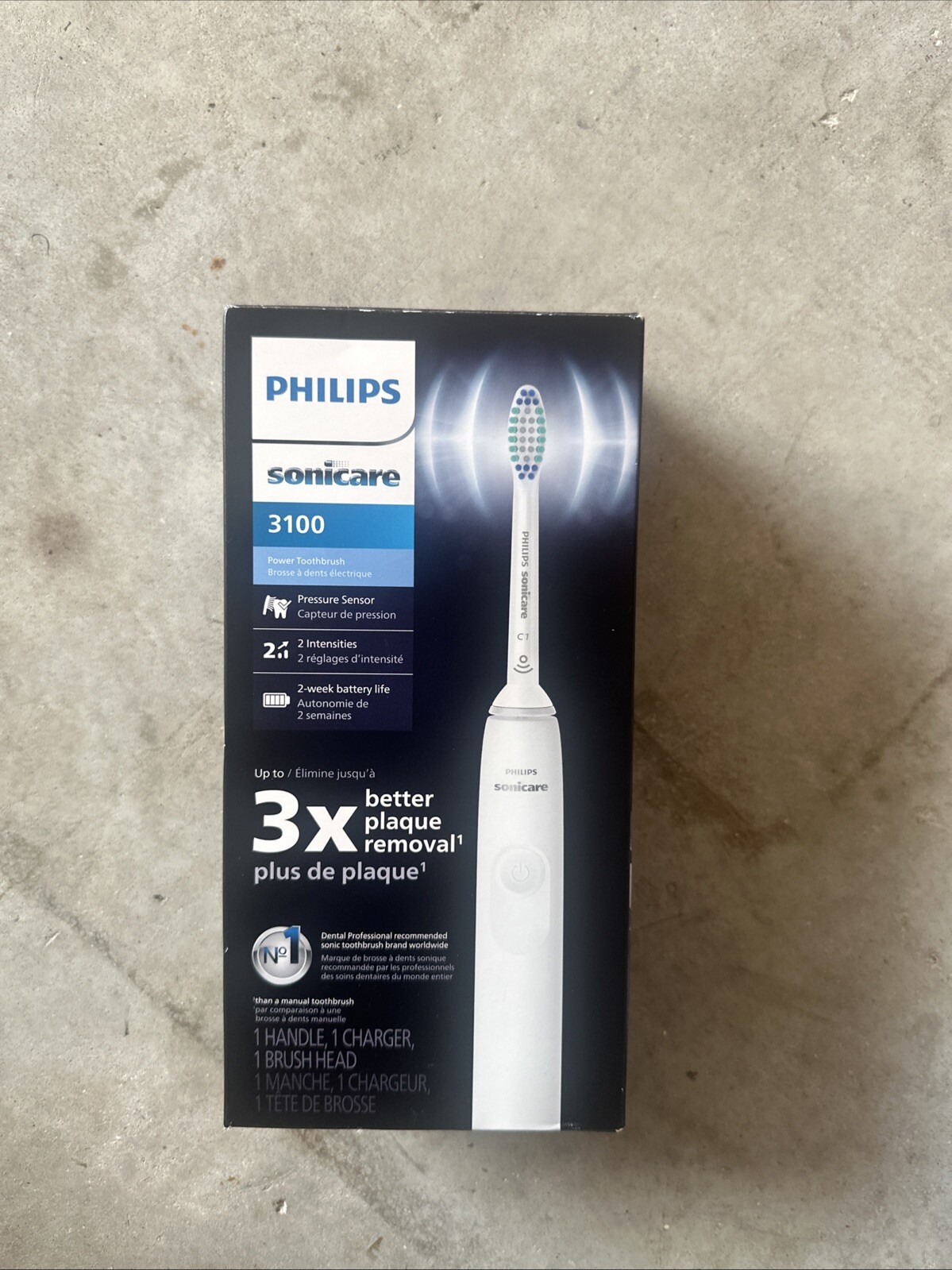 Philips Sonicare 3100 Rechargeable Sonic Power Toothbrush -White ...