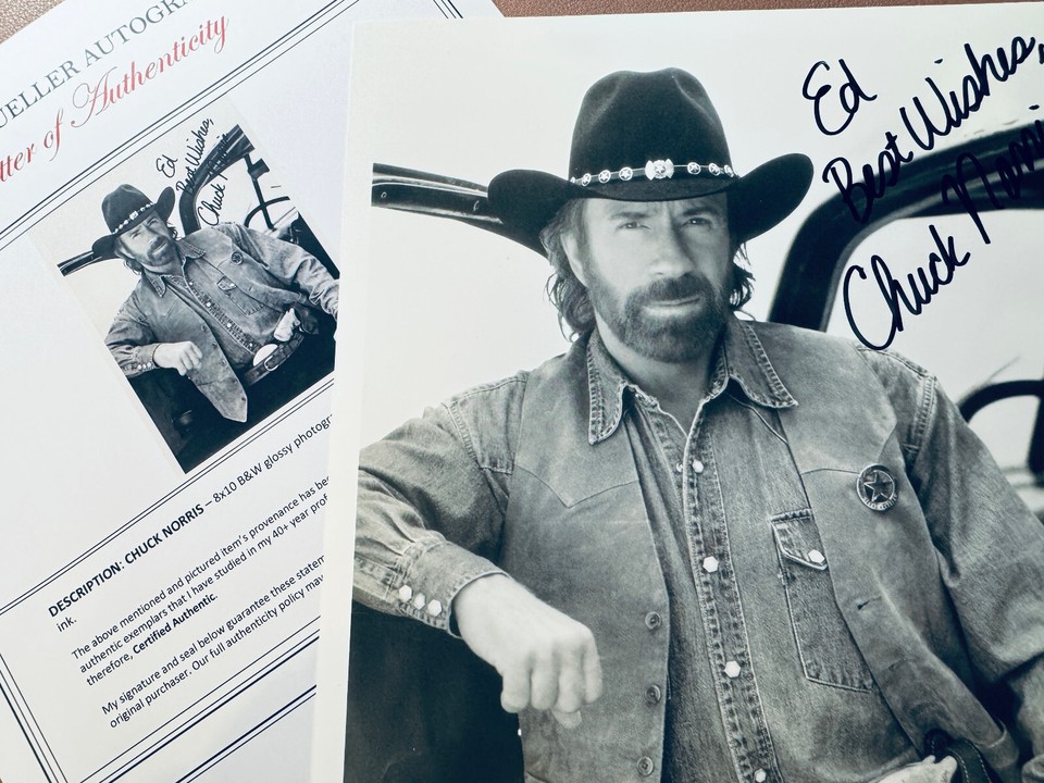 Chuck Norris•Action Star Martial Artist Hand Signed 8x10 Todd Mueller ...