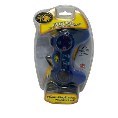 MadCatz NOS Digital Controller Sony PS1 PlayStation 2 Blue Turbo Slow ...