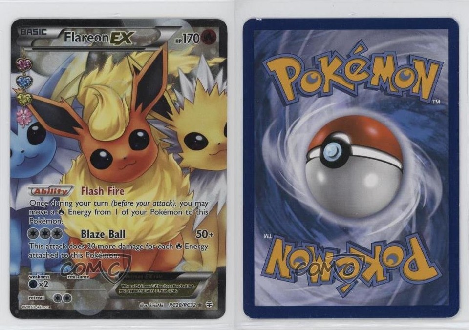 2016 Pokémon XY - Generations Radiant Collection Full Art EX Flareon # ...
