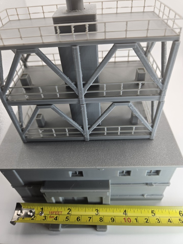 Mechanized HO Scale 1:87 Wide Radar Tower for Model Train Environment ...