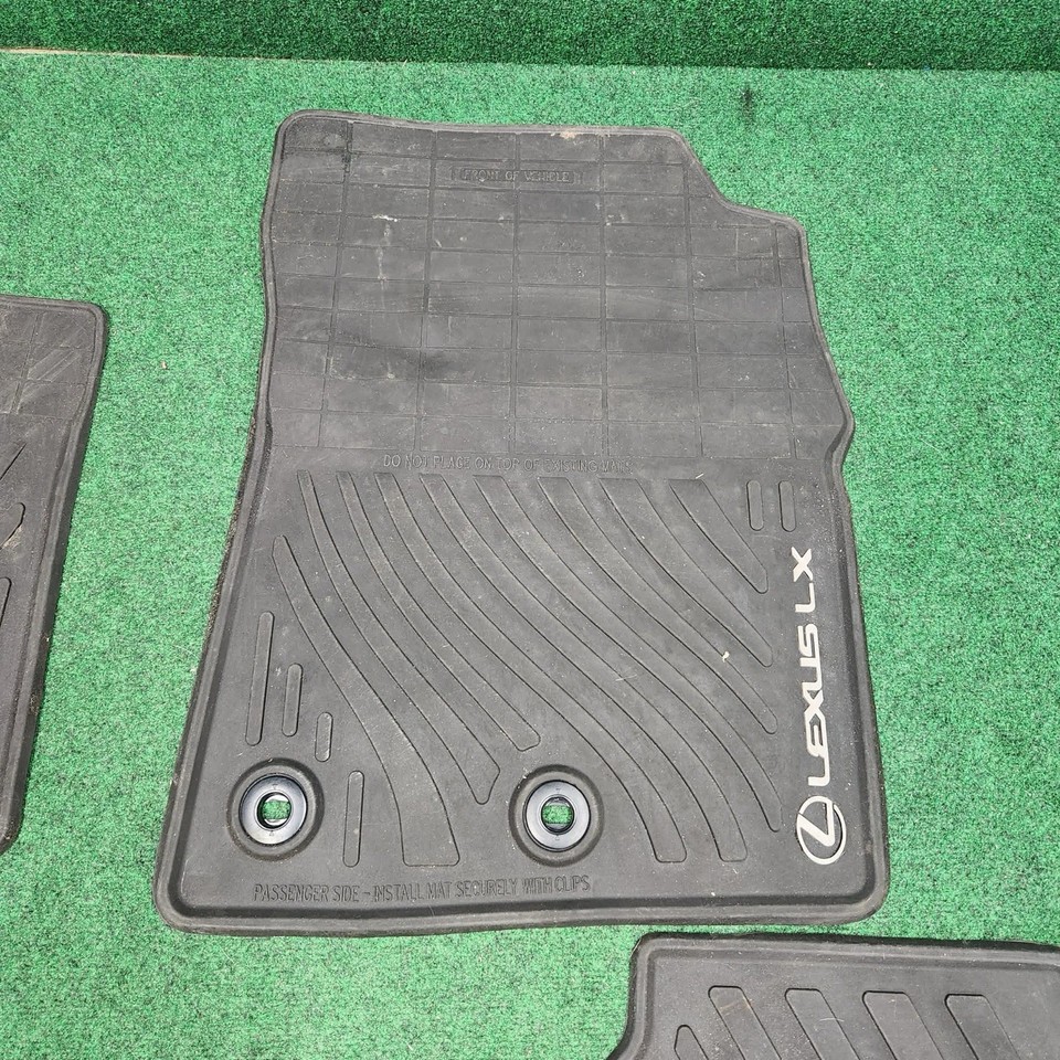OEM Lexus LX All-Weather Rubber Floor Mats Set (4pc) – Genuine Lexus ...